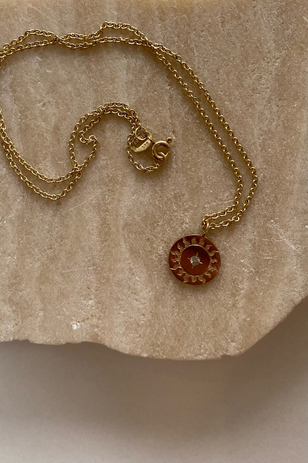 Anna Marrone - Sun Ray Pendant necklace – AESTAS