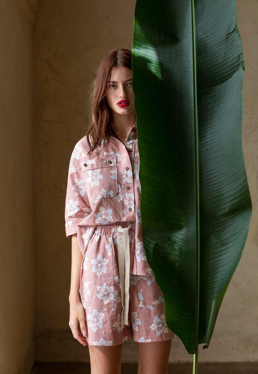 Nixie Short in Clay Print – AESTAS