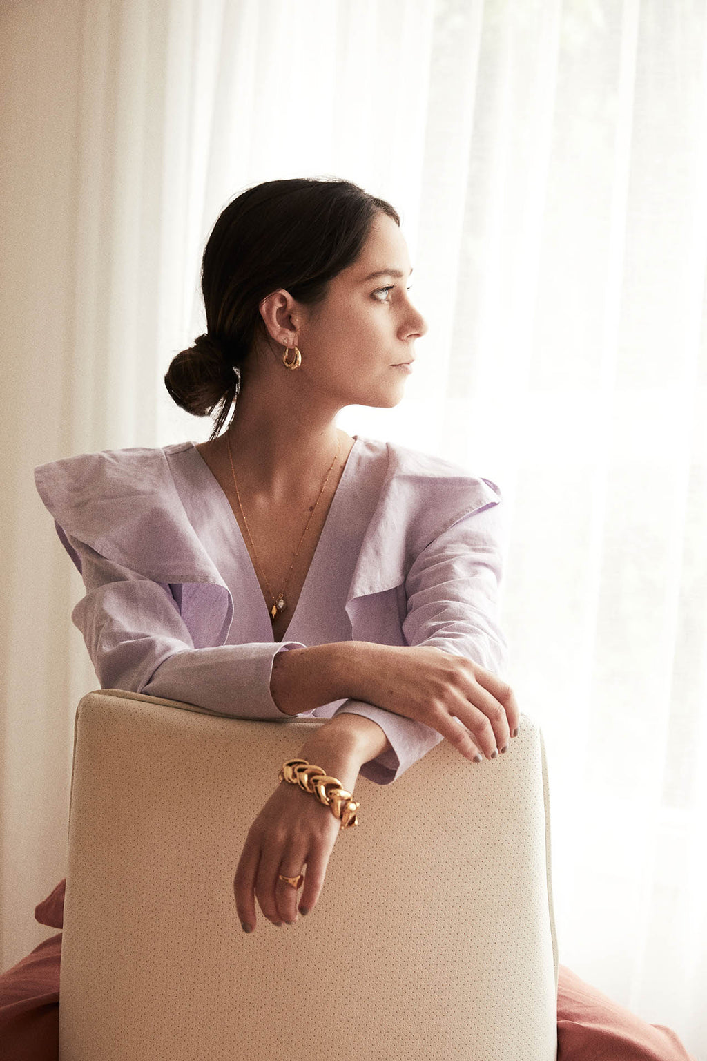 Juno Shirt in Lilac – AESTAS